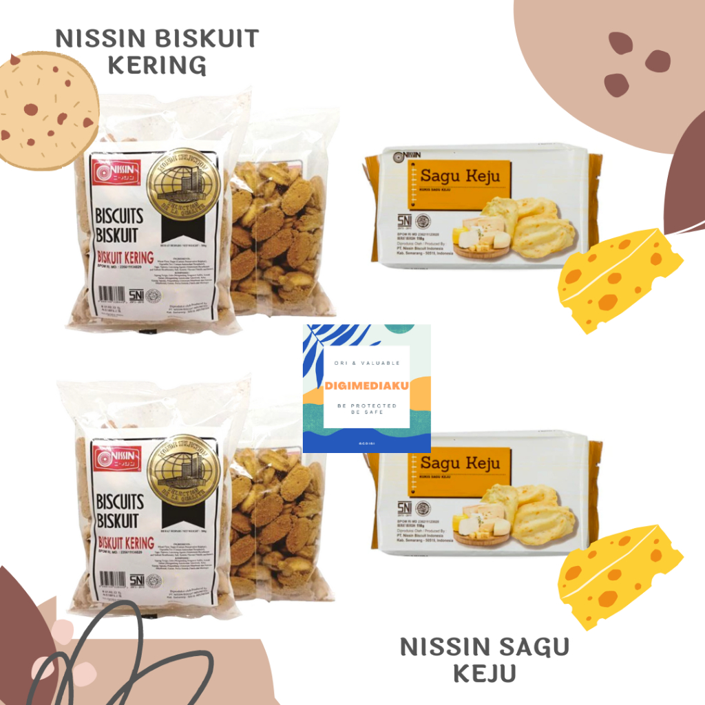 Nissin Dry Biscuits Nissin 300 gr Nissin Sago Cheese Cookies 110 gr ...