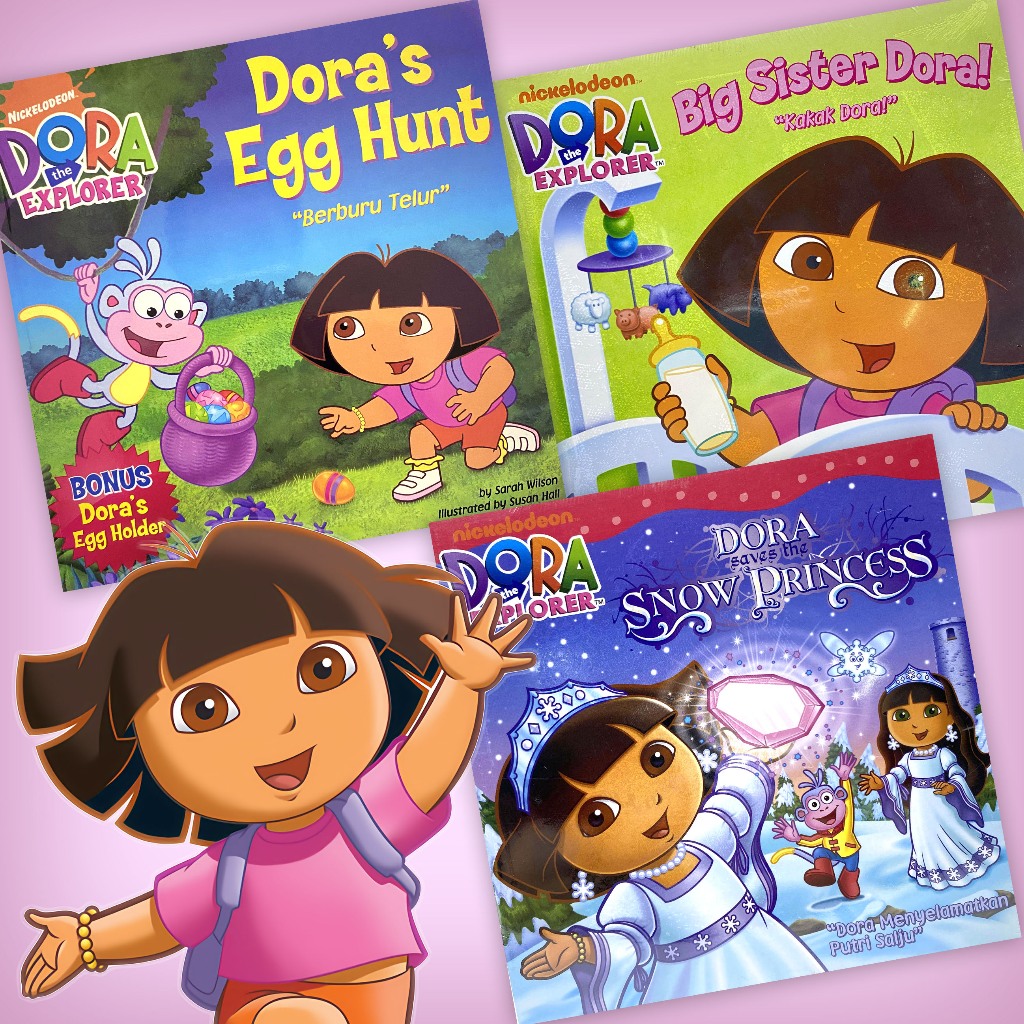 Dora the Explorer Story Book 3 Colored Story Books Collection 8 - Dora ...