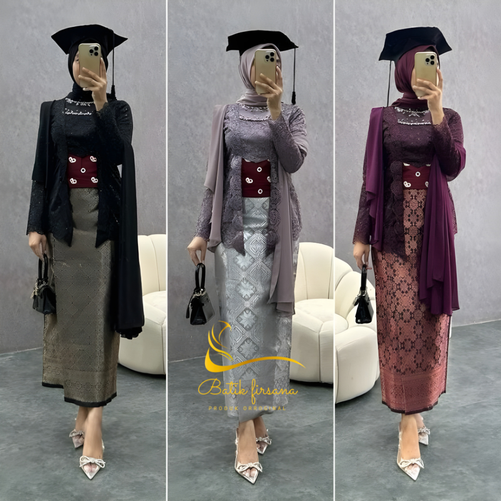 Modern Couple Graduation Kebaya Engagement Kebaya Maharani Set Tunic ...