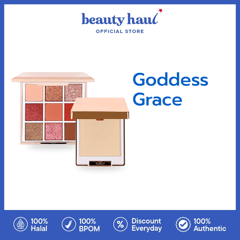 Esqa Goddess Grace Bundle (Goddess Eyeshadow Palette & Flawless Powder ...