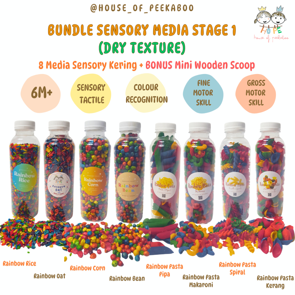 HoPe - Dried Sensory Media Bundle/ Grain Sensory Media/ Sensory Play ...