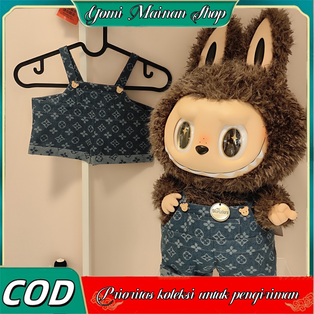 Yomi READY||Premium 58CM Labubu zimomo doll clothes bib pants ||Zimomo ...