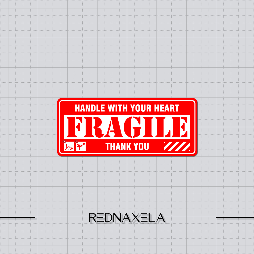 Fragile Vinyl Stickers 2 Outdoor Suitcase Stickers Waterproof Sticker ...