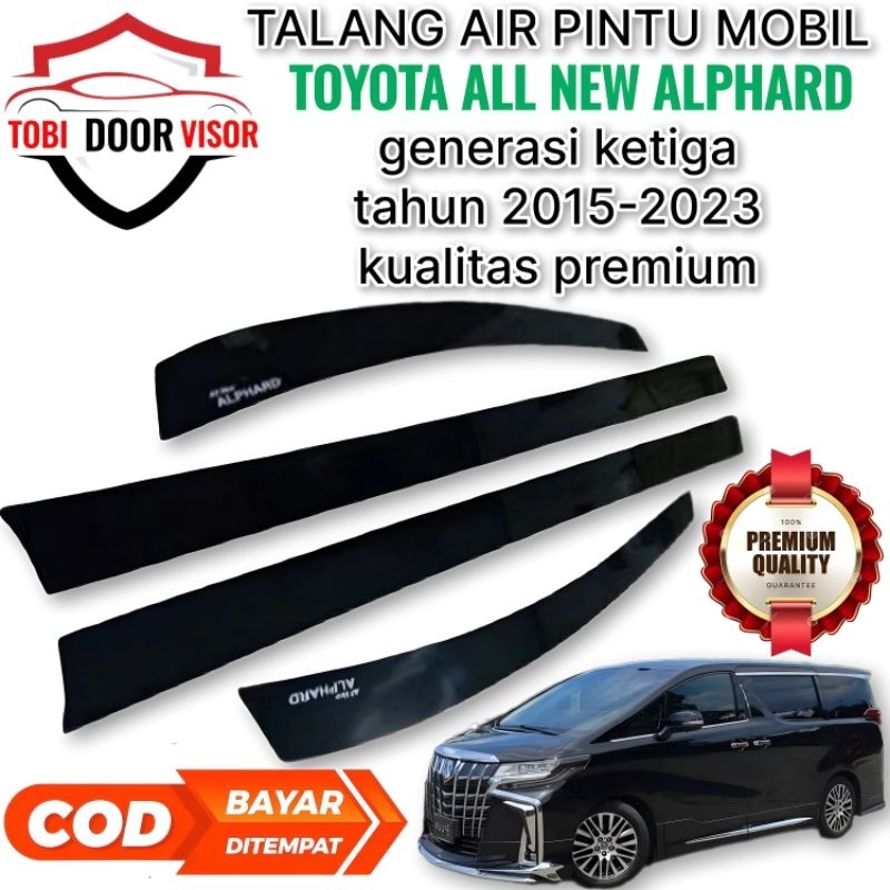 Toyota ALL NEW ALPHARD car water gutters 2015-2023, slim concave and ...