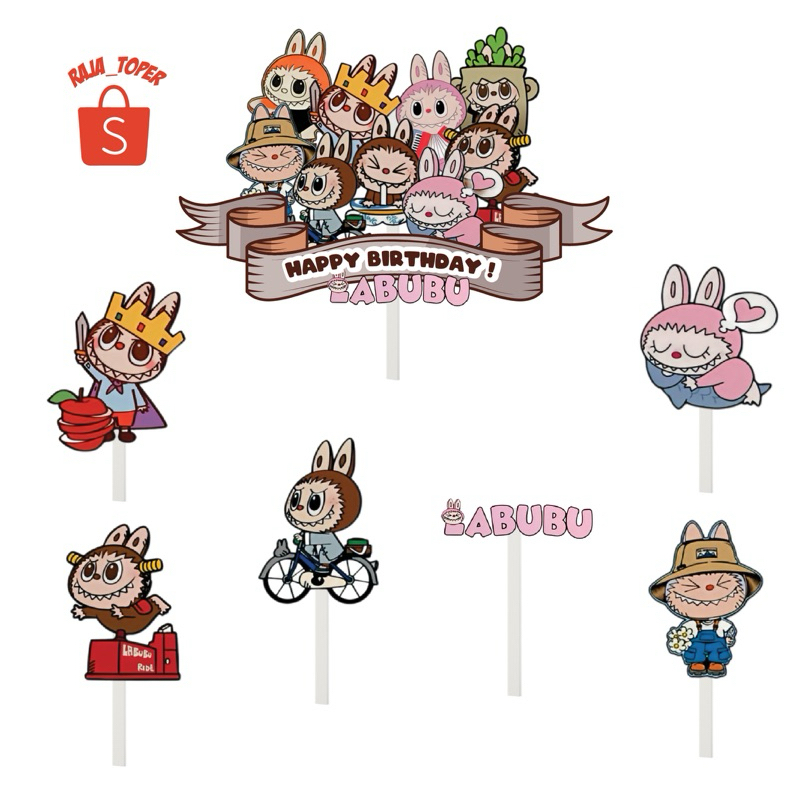 Labubu Character/Cake full stick Birthday Cake Skewer | Shopee Singapore