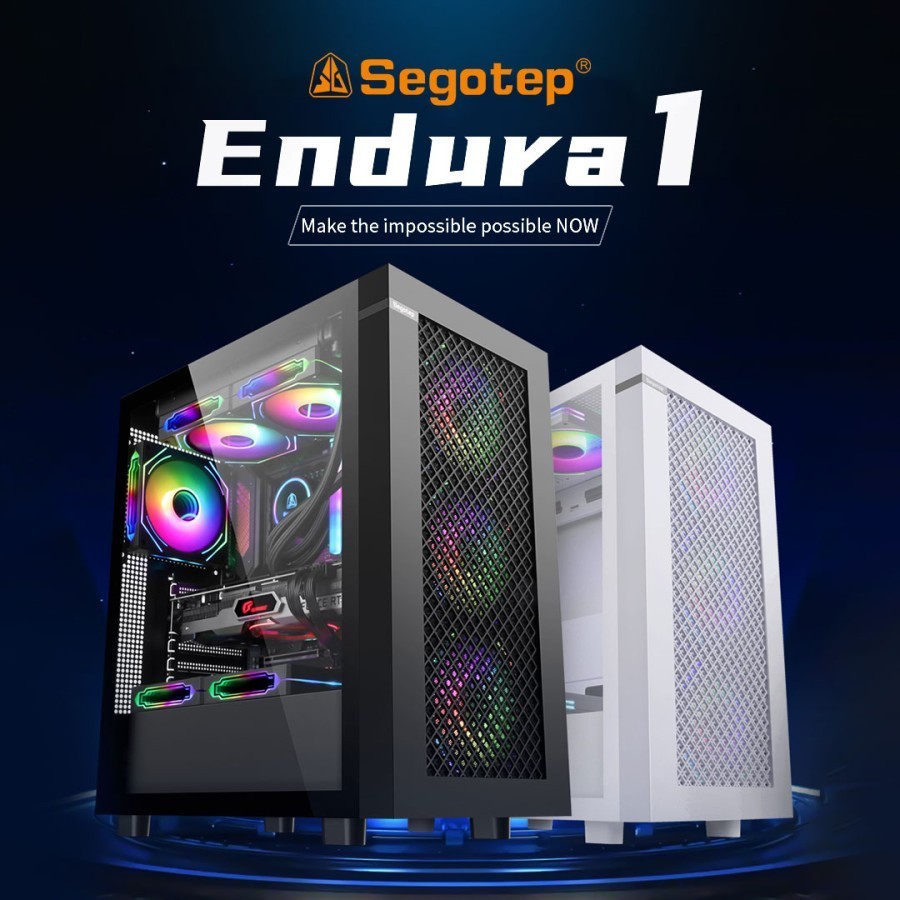 Segotep ENDURA 1 E-ATX Premium Gaming PC Case Free 1 Fan | Shopee Singapore