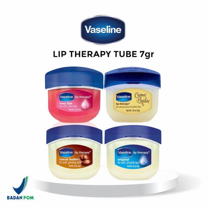Jar Vaseline lip therapy/lip care 7g - Rosy Lips/Original/Creme Brulee | Shopee Singapore