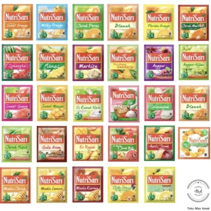 Nutrisari all Variant 1 Contains 10 Sachets | Shopee Singapore