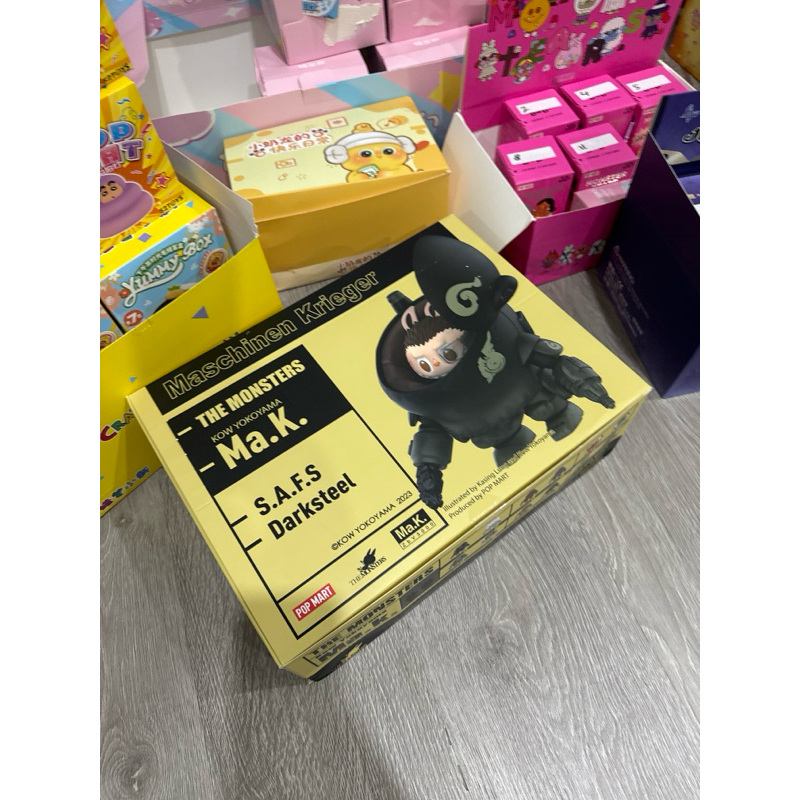 Labubu MONSTER robot MAK FIGURE Labubu Yoga Original Popmart series ...