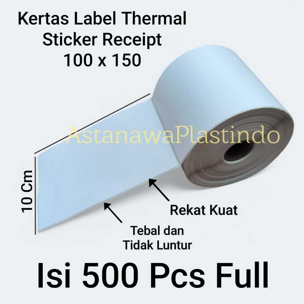 Thermal Label Paper 100x150 A6 printer sticker 500 sheets | Shopee ...