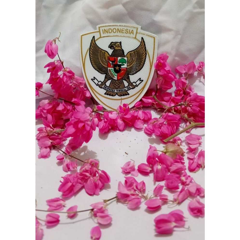 PATCH 3d white Indonesian national team garuda emblem logo | Shopee ...
