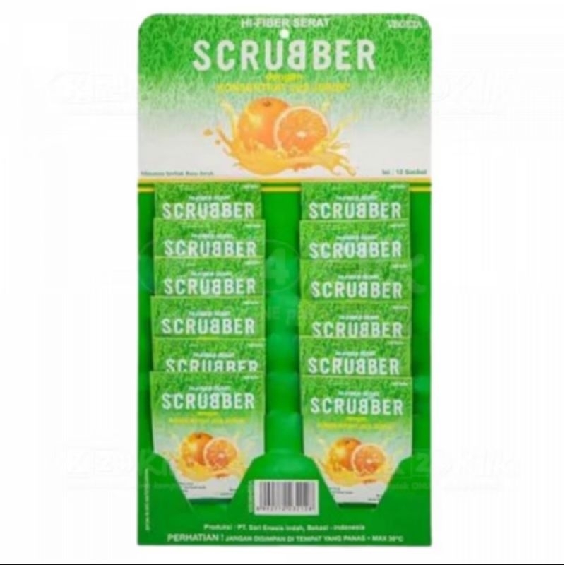 Vegeta Scrubber Hi Fiber contains 12 sachets | Shopee Singapore
