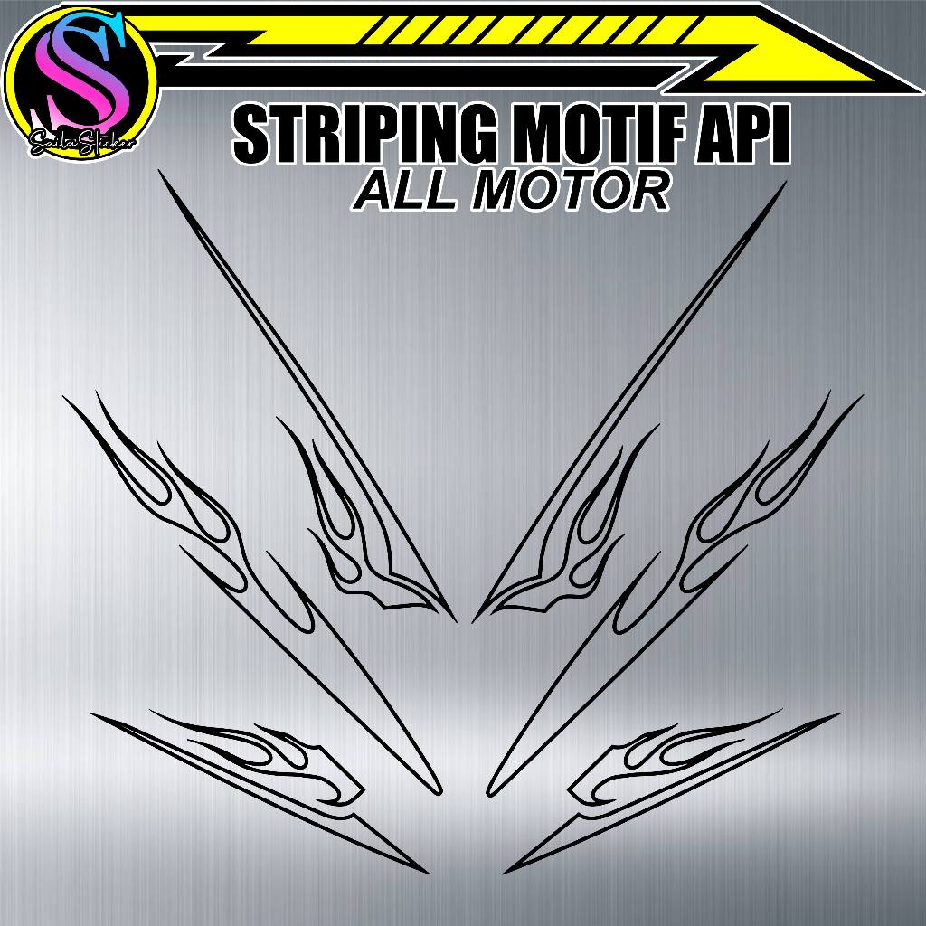 299/fire STICKER FOR ALL TYPE MOTOR/UNIVERSAL STICKER/STRIPING MIO/AMOR ...