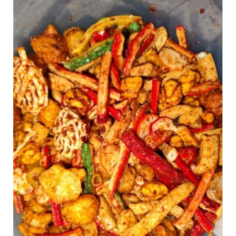 MIXED SEBLAK CRACKERS MIXED SEBLAK /JENGKOL/BETON/CIMOL/MAKRONI/PEDO ...