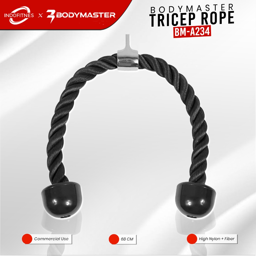 Bodymaster Tricep Rope Premium Muscle Training Rope Triceps Ropes Cable ...
