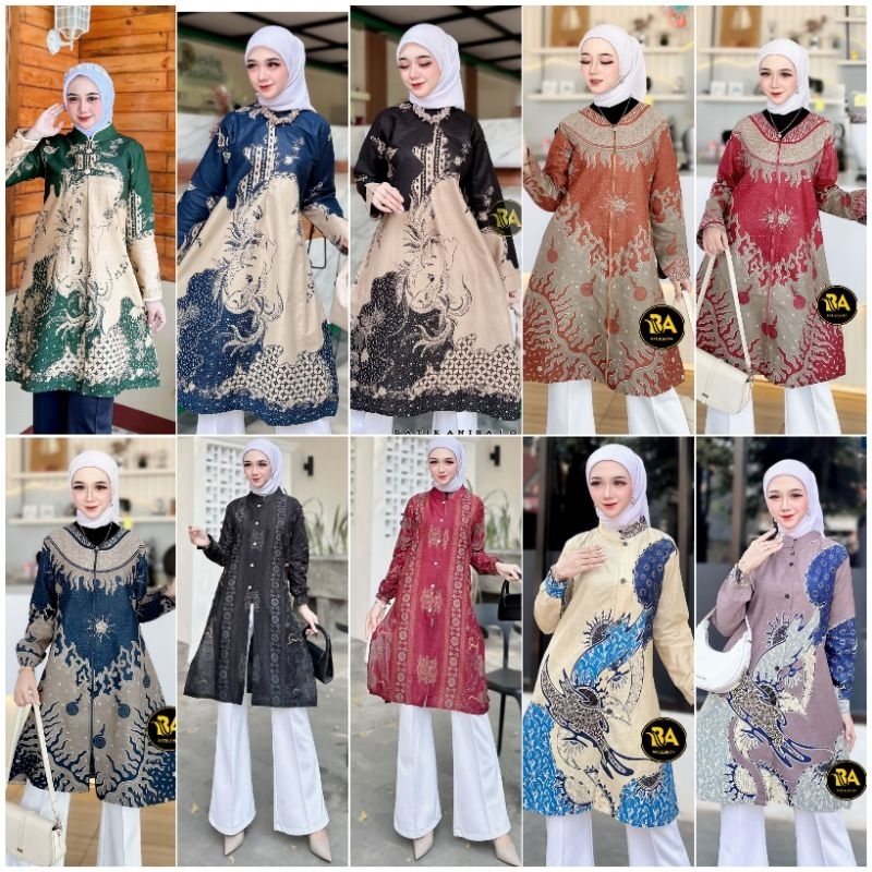 WOMEN'S BATIK TUNIC TOP SOFT PASTEL COLOR M L XL XXL XXXL | Shopee ...
