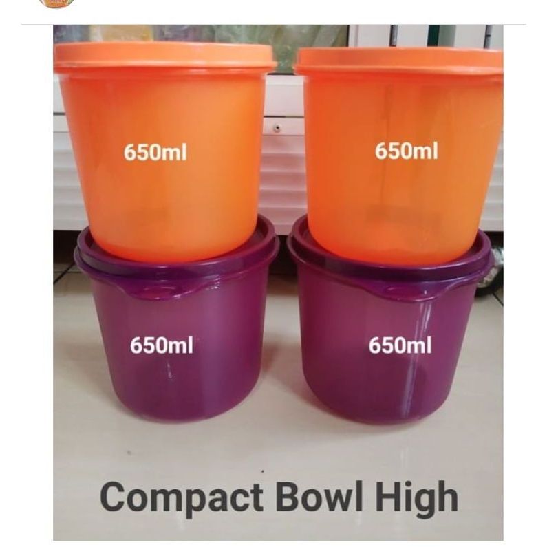 Tupperware compact bowl high 600 ml | Shopee Singapore