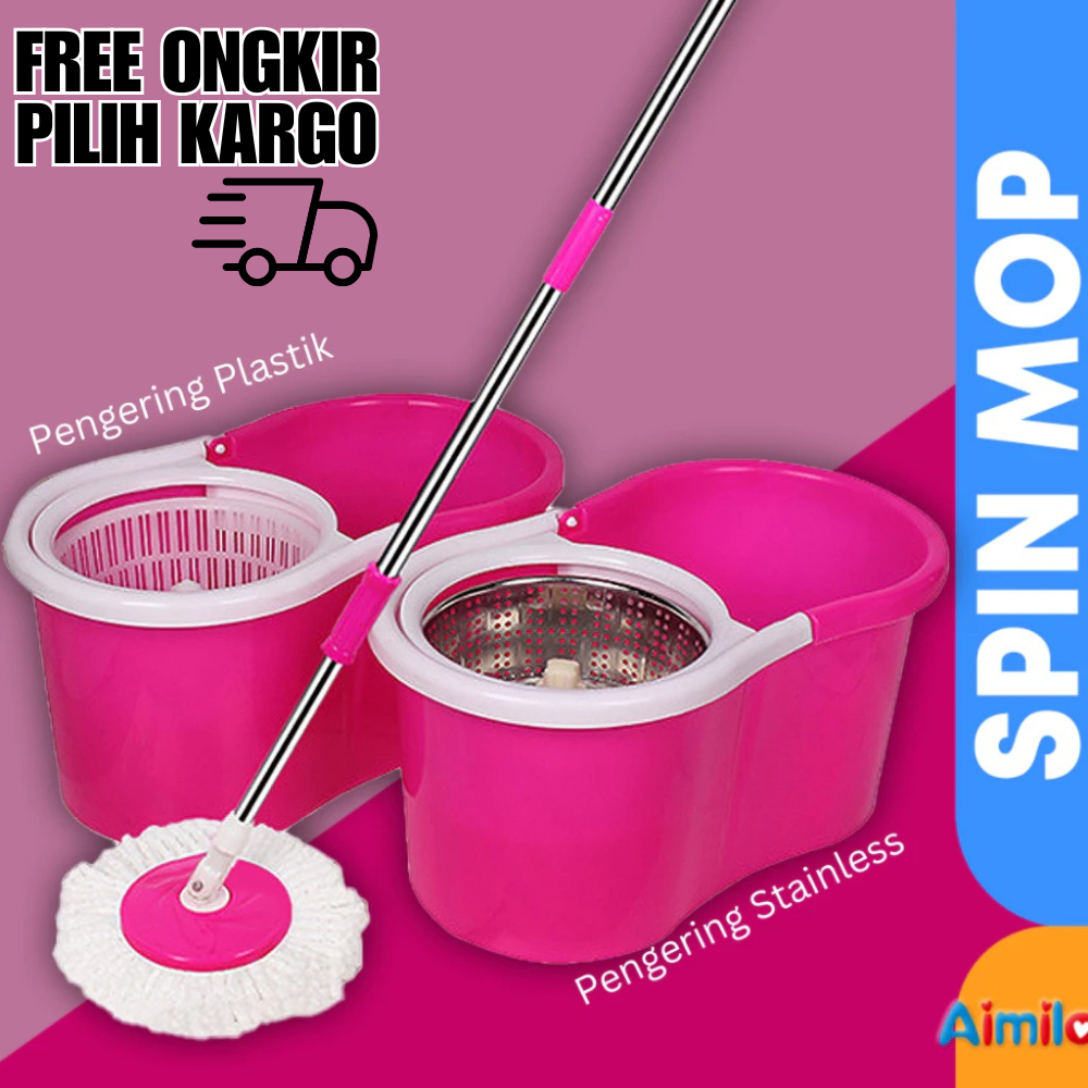 Ultra Spin Mop Floor Cleaner Floor Mop With Dryer | STAINLESS Super Mop ...