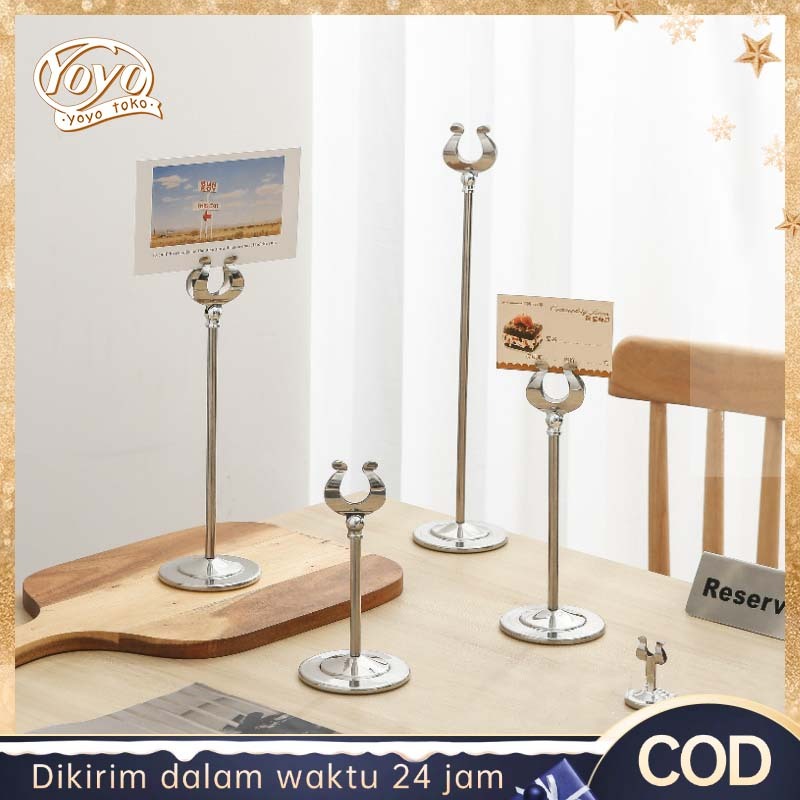 Stainless Steel Table Menu Stand Menu Table Stand Number Stand ...