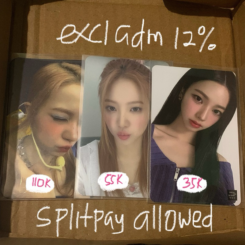 MISE EN SCENE Pc photocard red velvet yeri aespa karina fancon manila ...