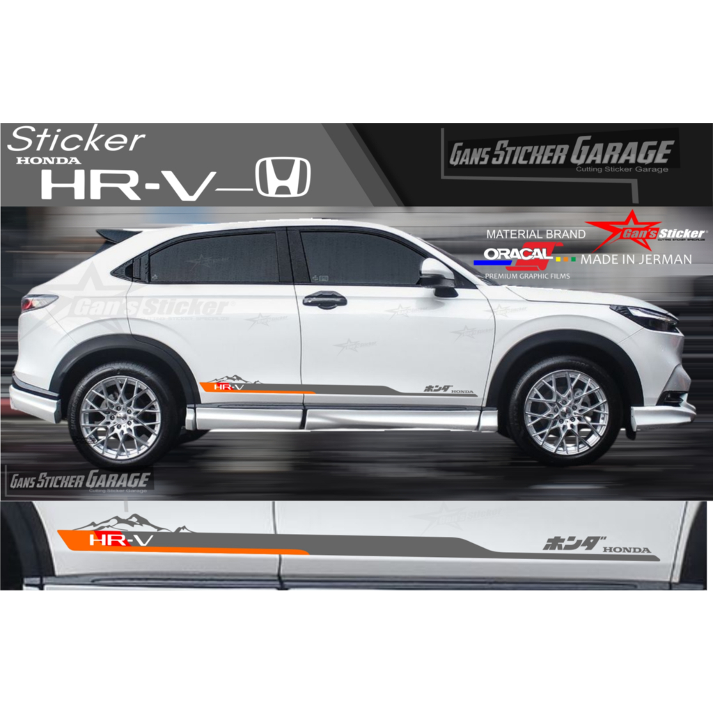 Honda hrv door sticker 2023 2024 side decal honda hrv 2023 2024 ...