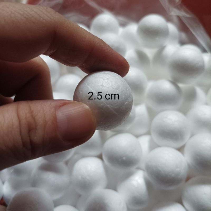 (READ BEFORE ORDERING) Styrofoam Ball Styrofoam Ball/ 2.5 cm (20 pcs ...