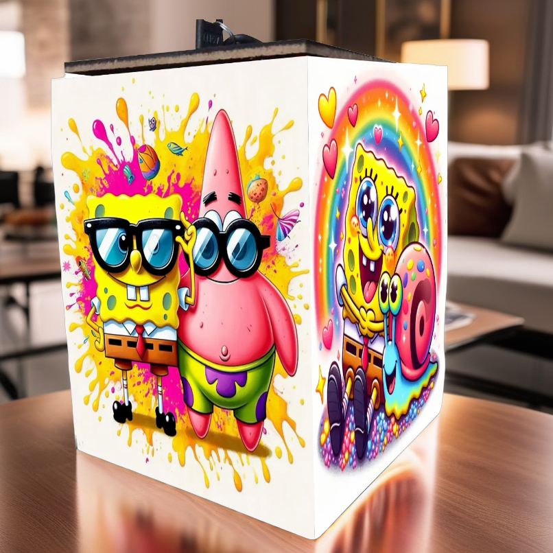 Spongebob cartoon character padlock key piggy bank, big jumbo big ...