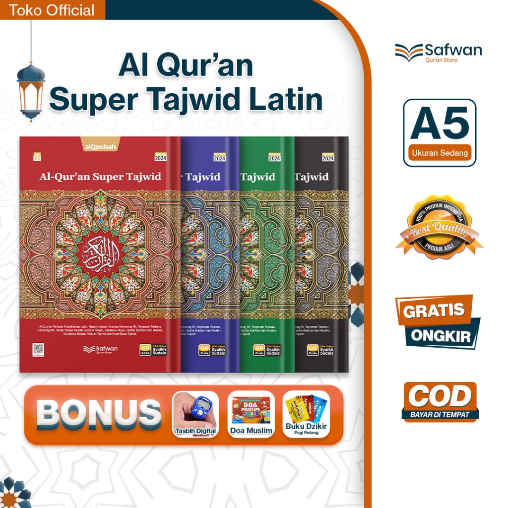 Al Quran Tajwid Multicode Latin Color Translation Words Quran Super ...