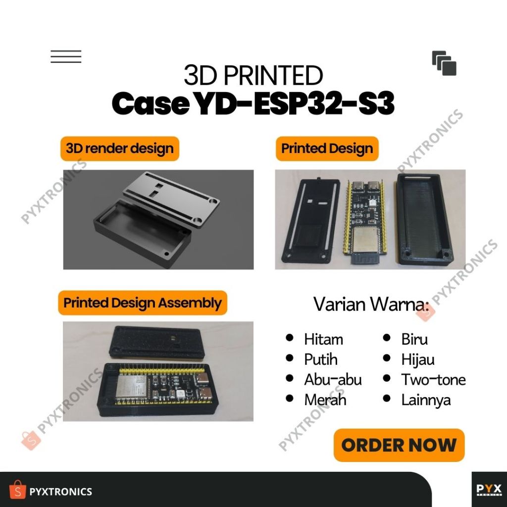 Casing YD-ESP32-S3 3D Printed Enclosure Case ESP32S3 | Shopee Singapore