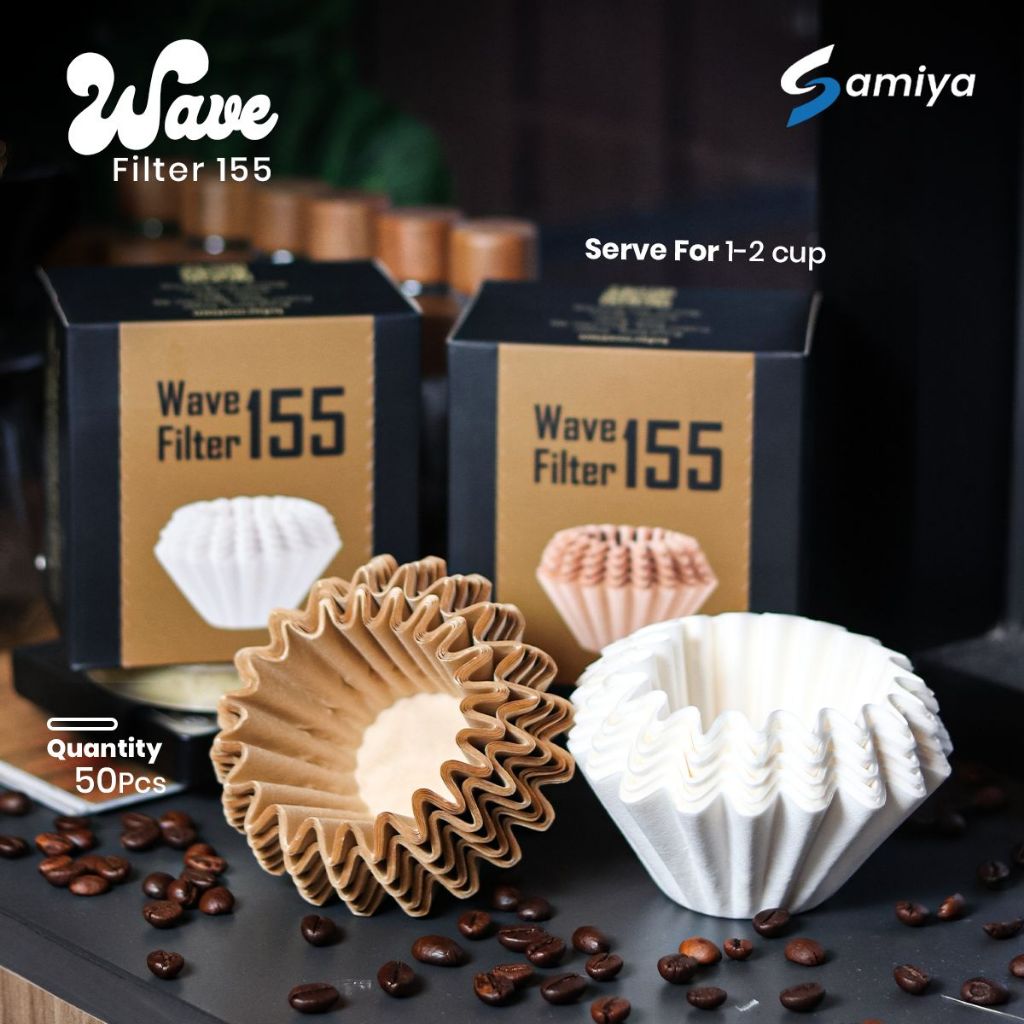 Origami coffee filter paper 155 / origami wave coffee paper filter ...