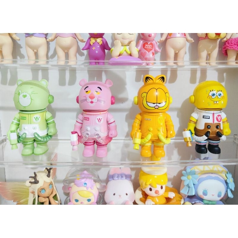 Pop MART SPACE MOLLY Series 1 2 3 Garfield Pink Panther Spongebob Care ...