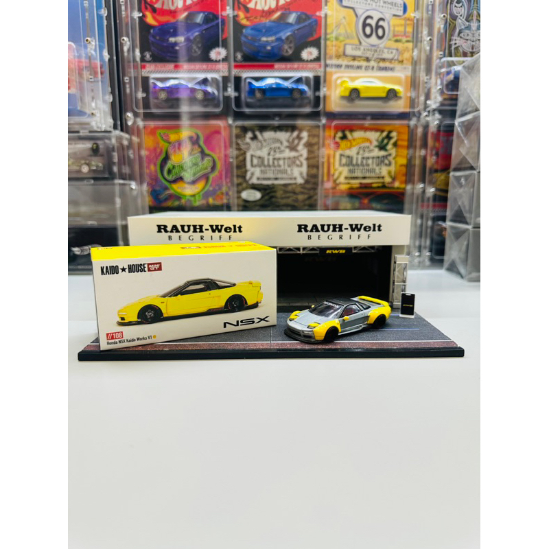 Mini GT x Kaido House CHASE KHMG108 Honda NSX Yellow Kaido Works V1 ...