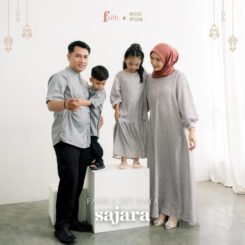 Minimine X Faith - ONLYRA / sarimbit Eid family clothes / family set ...