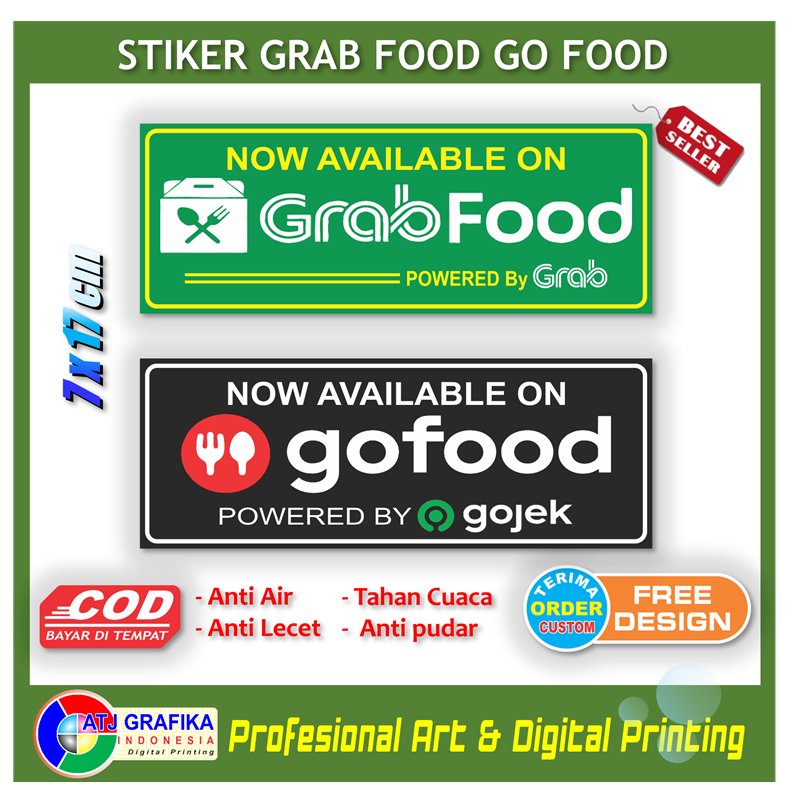 Grab food stickers long go food online food stickers for restaurant ...