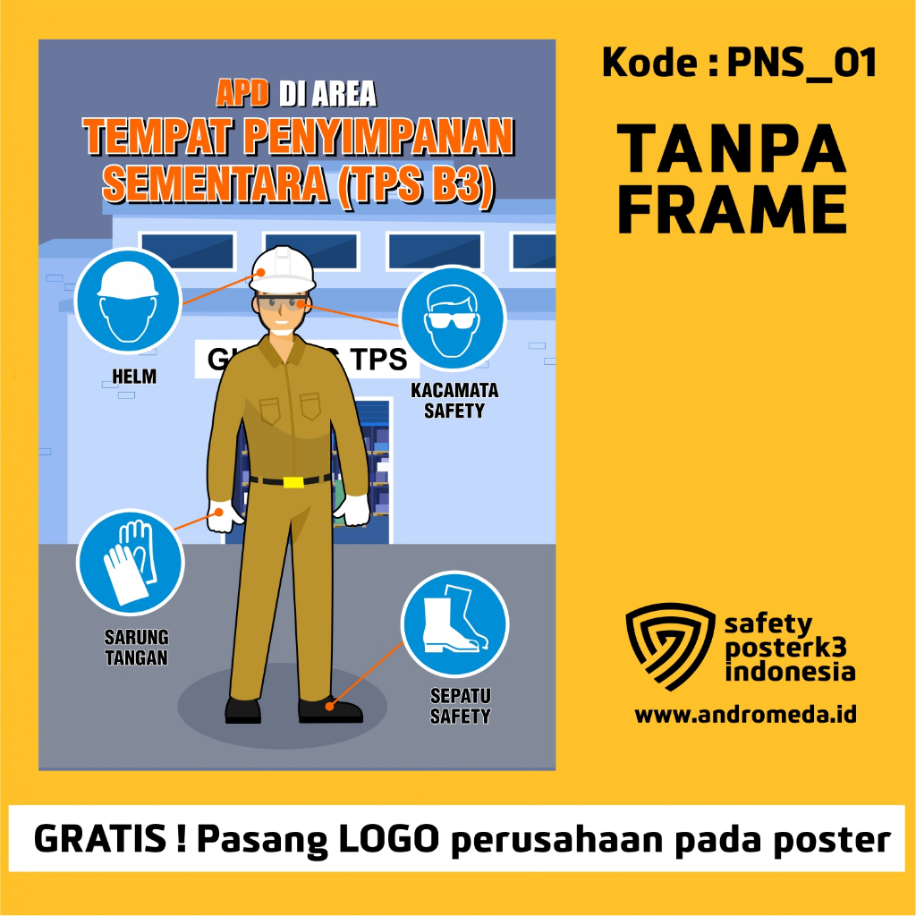 K3 Safety Poster: ADP in TPS Area Temporary Storage Bins for Waste ...