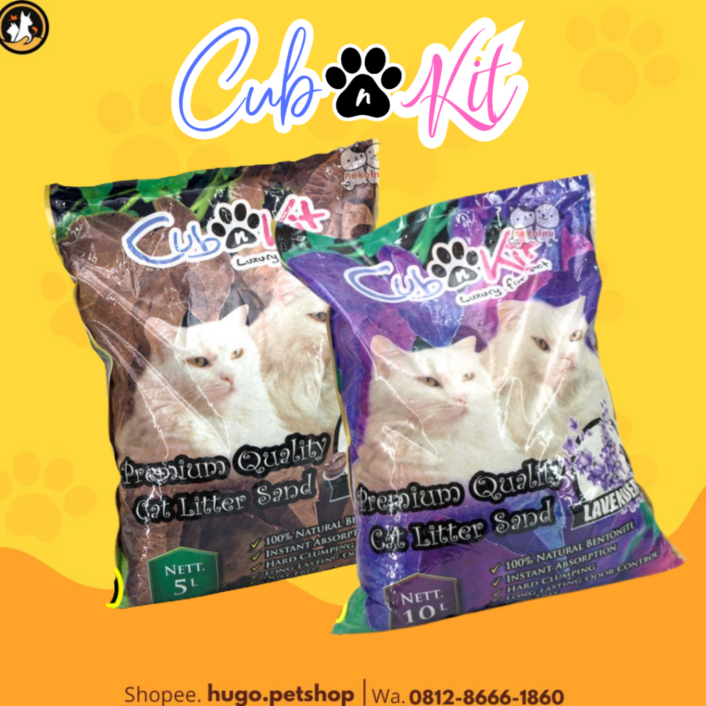 Cub N KIT 5 LITER FRAGRANCE CLUMBING SAND - scented lump sand for cat ...