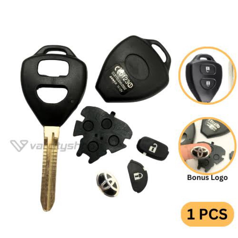 TOMBOL INNOVA NEW 2 BUTTON KEY CHASING / YARIS / INOVA 2012 2014 ...