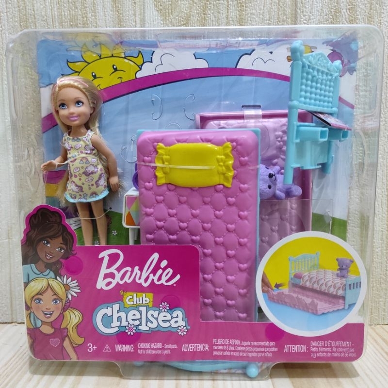 Barbie Club Chelsea Bedtime Doll And Bedroom Playset | Shopee Singapore