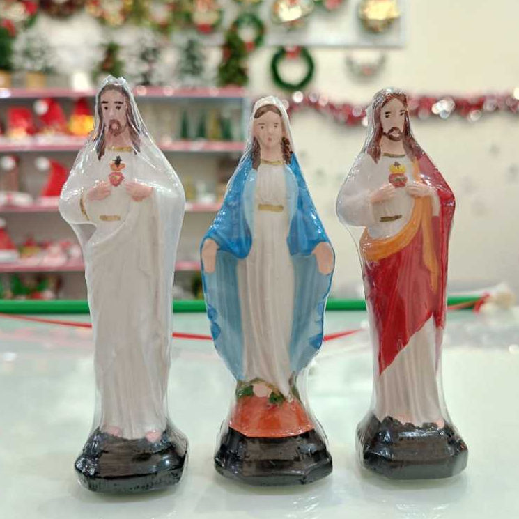 PUTIH MERAH Spiritual Miniature Mini Jesus Statue Mini Mary Statue ...