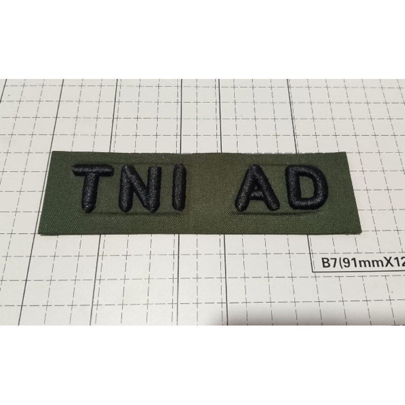 Embossed tni nameplate (3d) | Shopee Singapore