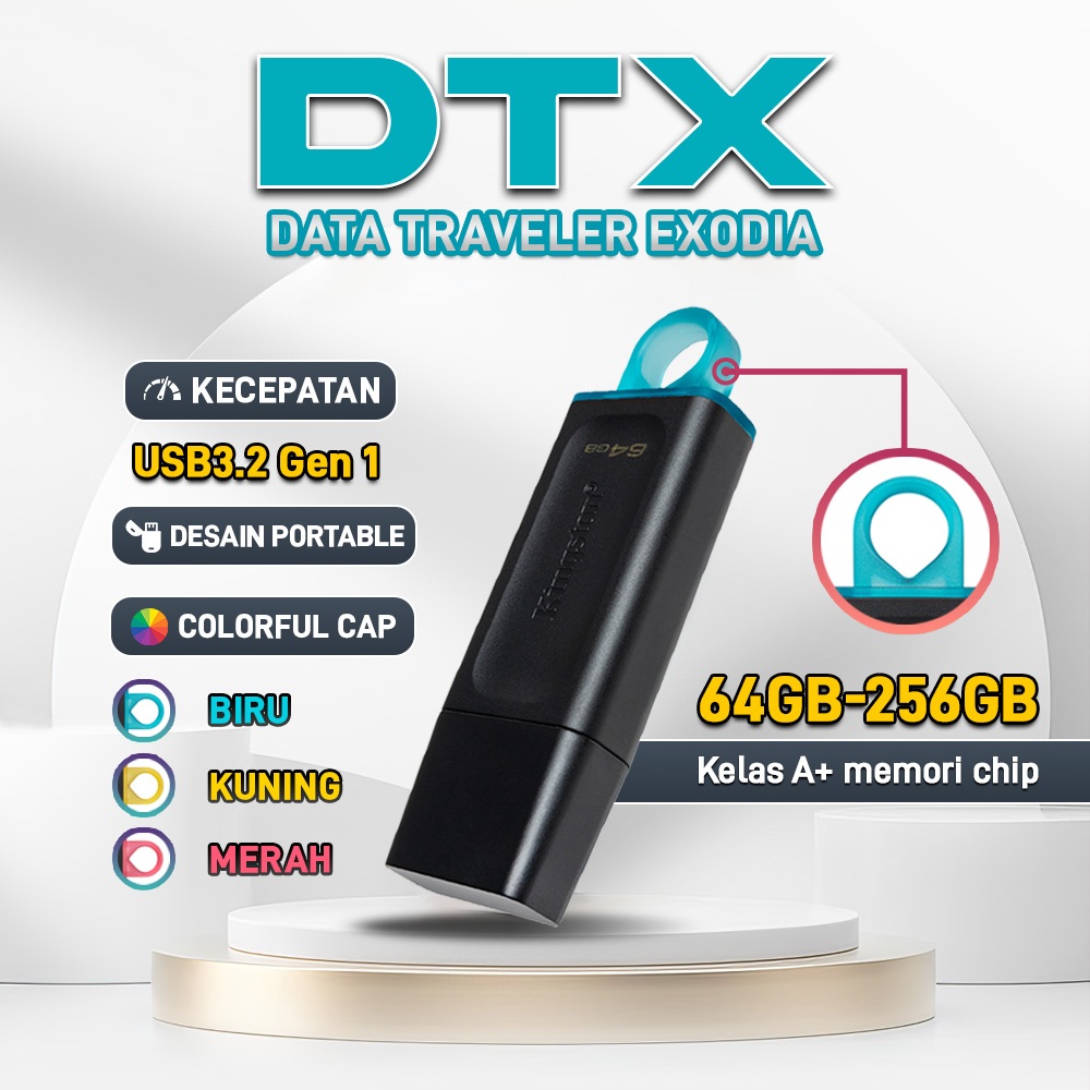 Kingston DataTravelerExodia DTX USB3.2 Flashdisk Fashionable Design full color 64GB/128GB/256GB ...