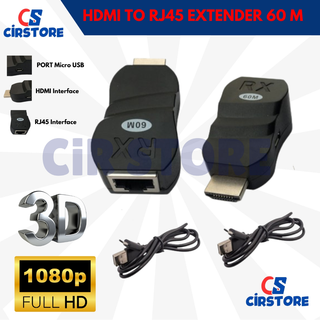 Extender 60m Rj45 LAN Cat6 Extension Rj45 LAN 60 Meter Ethernet Kable UTP Splitter /Extender 60m ...