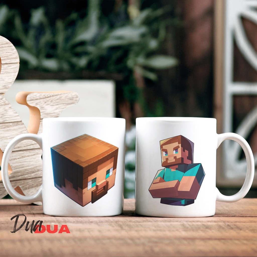 Minecraft Steve Face Cup Mug | Shopee Singapore