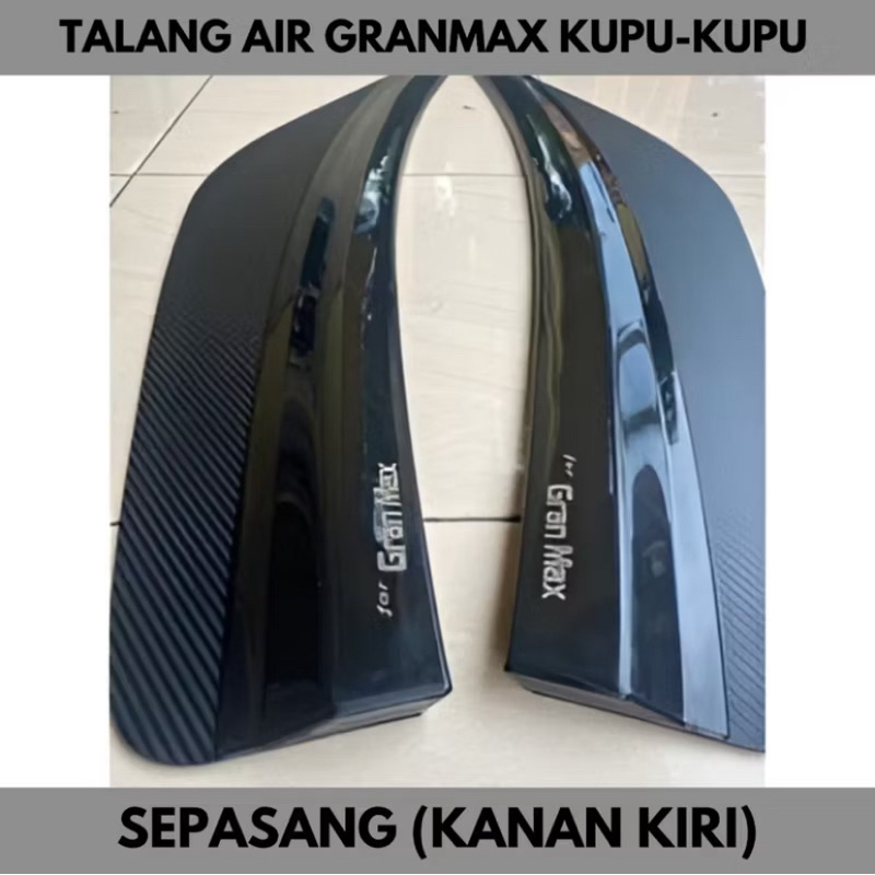 Gran MAX CAR DOOR WATER GUTTER 2 DOOR BUTTERFLY MODEL (2 pcs) | Shopee ...