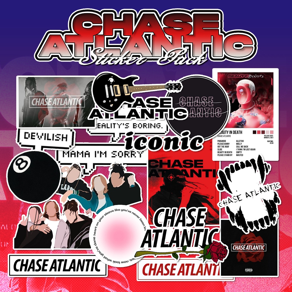 19pcs CHASE ATLANTIC Band Pack Stickers | Waterproof, Anti-fade ...