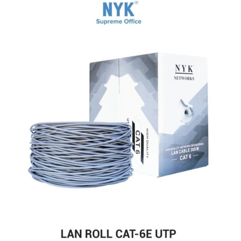 Nyk ROLL CAT6 UTP 305M LAN CABLE / NOX NYK 305METER LAN CABLE | Shopee Singapore