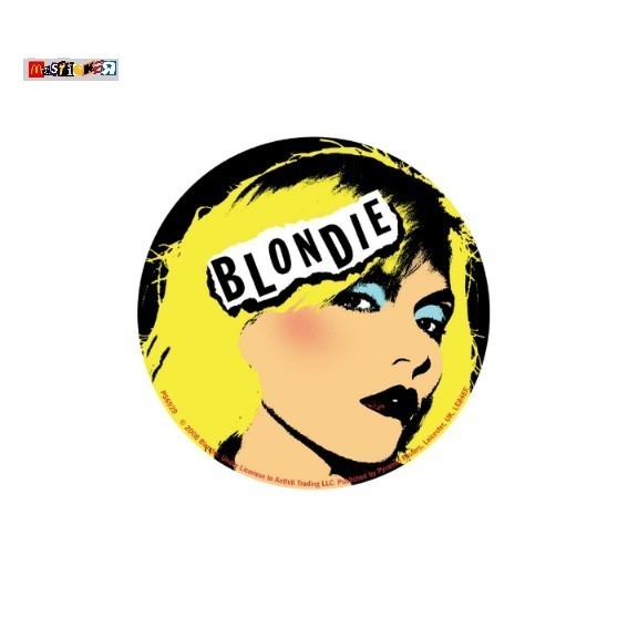 Blondie debbie harry logo rounded sticker band | Shopee Singapore
