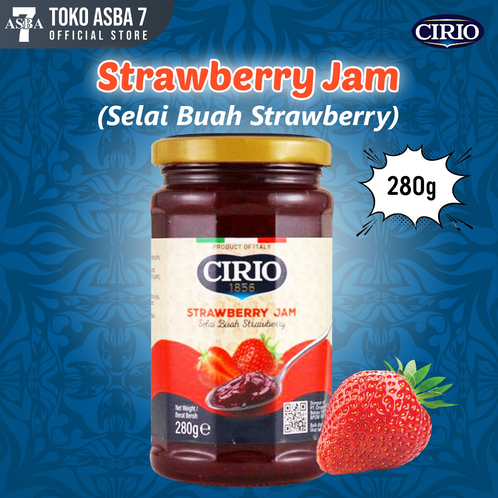 Cirio Strawberry Jam 280gr | Shopee Singapore