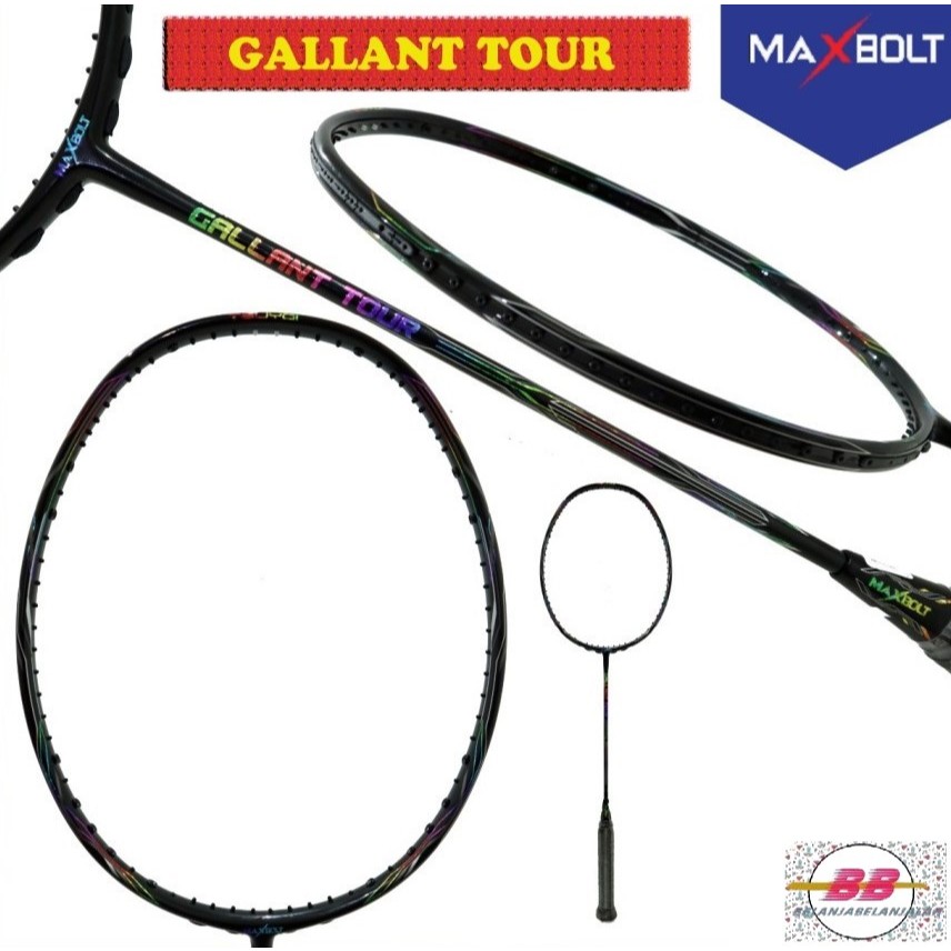 Maxbolt GALLANT TOUR 43 LBS ORIGINAL BADMINTON RACKET | Shopee Singapore