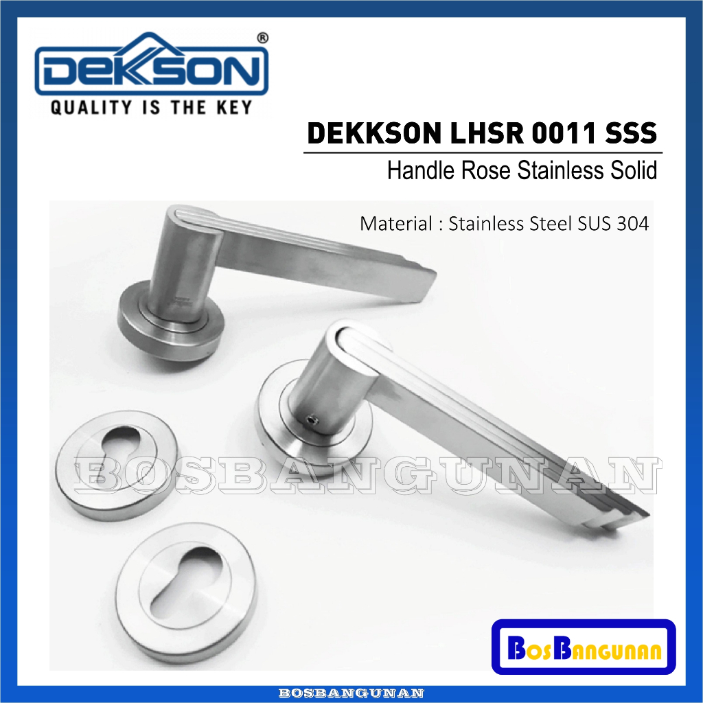 Dekkson Solid Door Handle LHSR 0011 SSS / DEKKSON Door Handle / DEKKSON ...